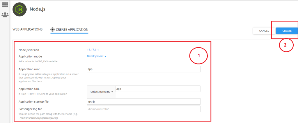 How To Create Nodejs Application In Cpanel