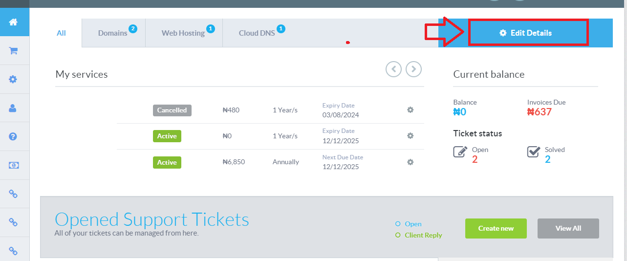 How to update registered Client email address. – help.cloudwafer.com